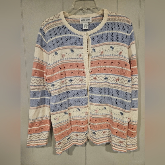 Alfred Dunner | Sweaters | Alfred Dunner Womens Medium Pastel Colors ...